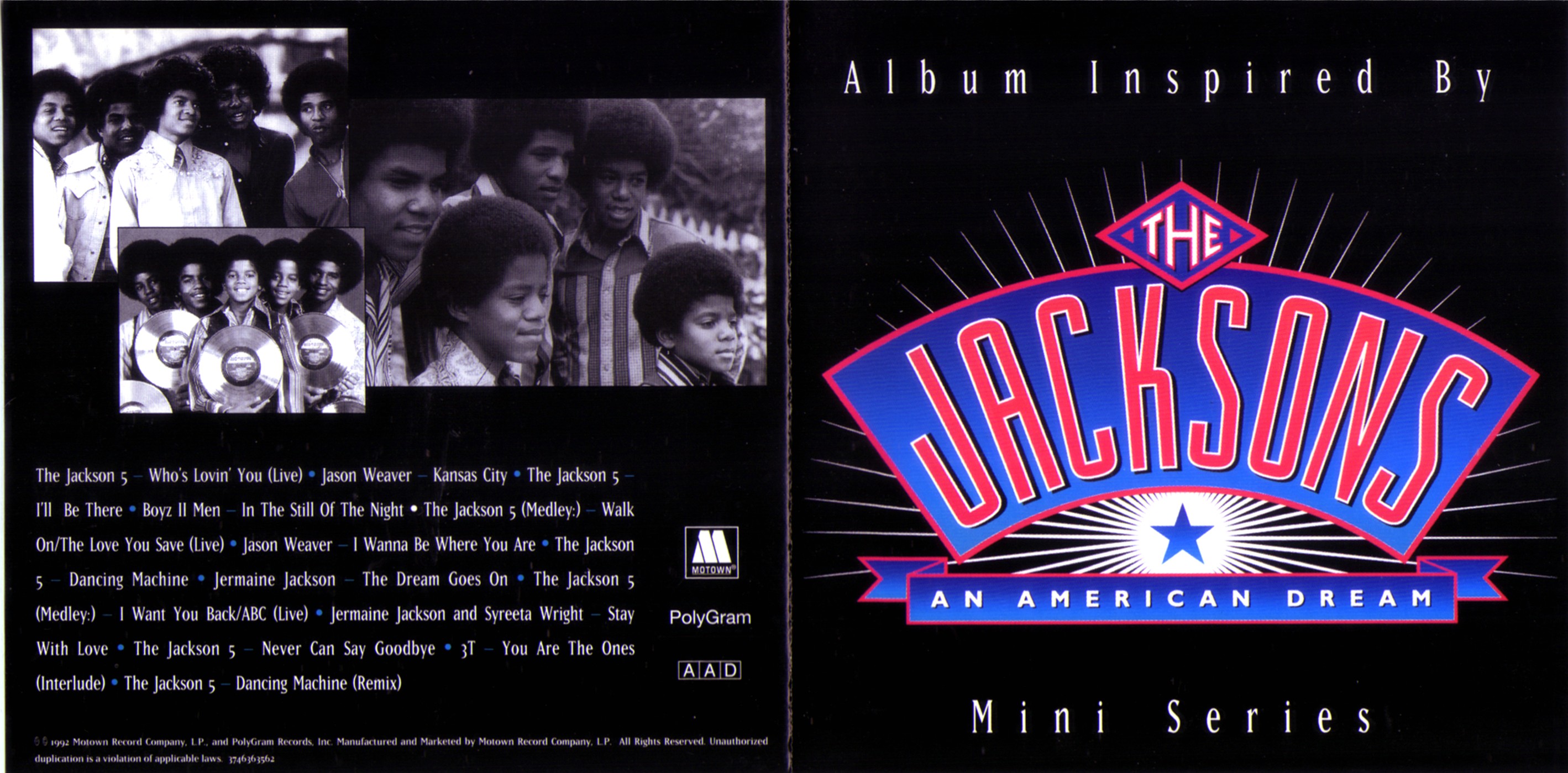 The Jacksons An American Dream : Front + Inlay | CD Covers | Cover ...